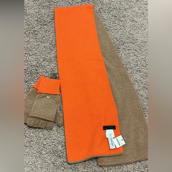 J. Crew | Accessories | J Crew Cashmere Scarf And Gloves Set | Poshmark